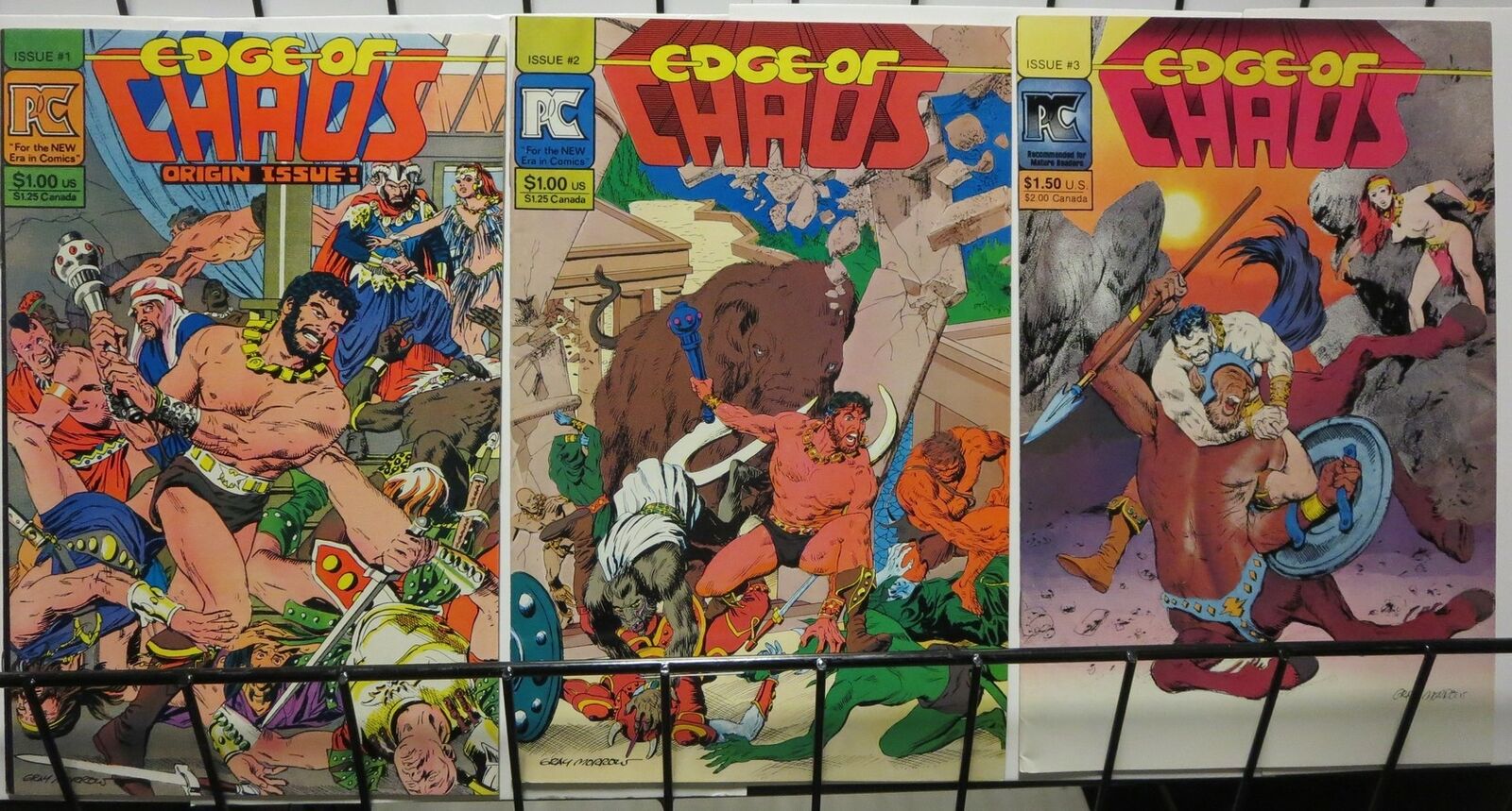 EDGE OF CHAOS (1983 PC)1-3 THE SET! Gray Morrow copper age set complete ...