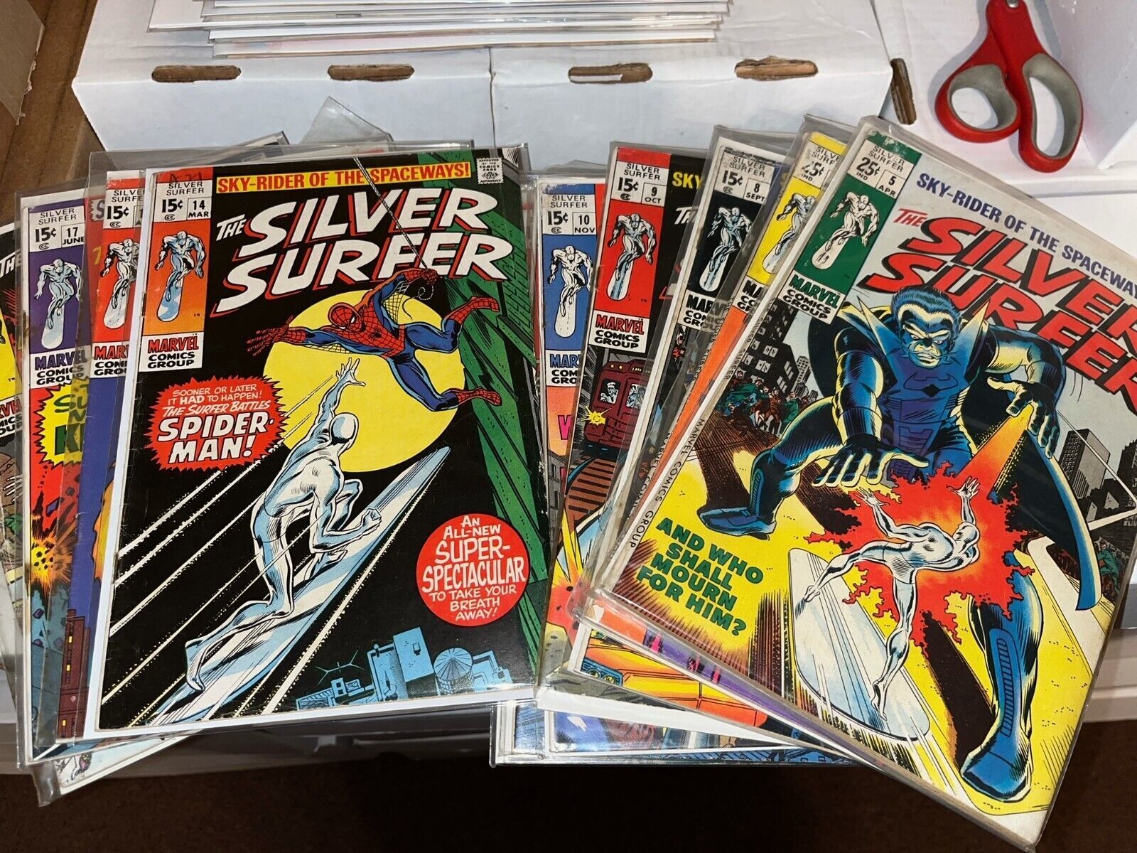 Silver Surfer (1968) Lot - Near Complete Series Set w/#s 1-18 (Missing ...