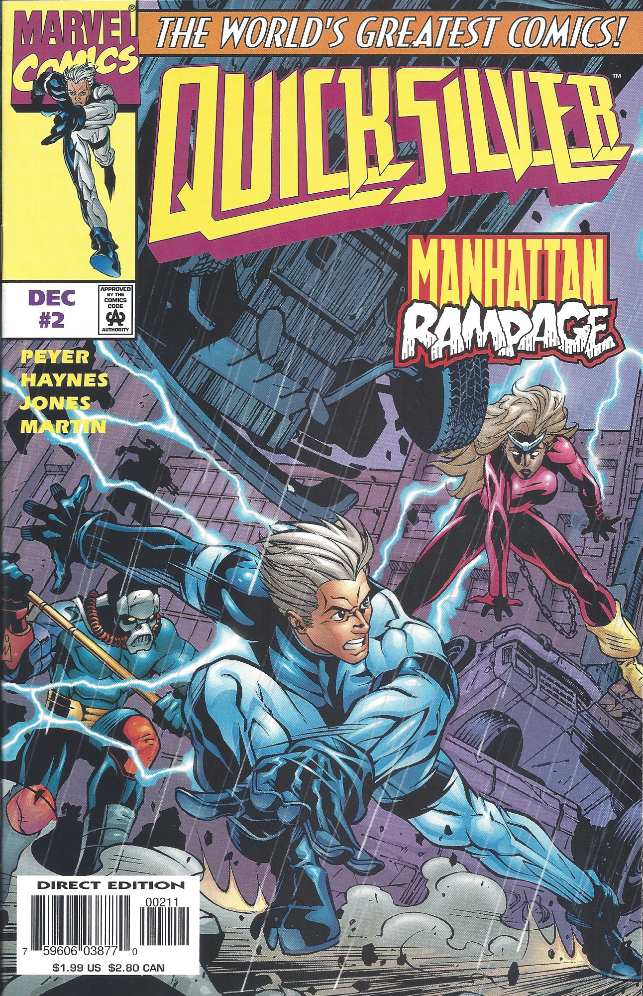 Quicksilver # 2 (Dec 1997) - 2nd cover variant (of two) | Comic Books ...
