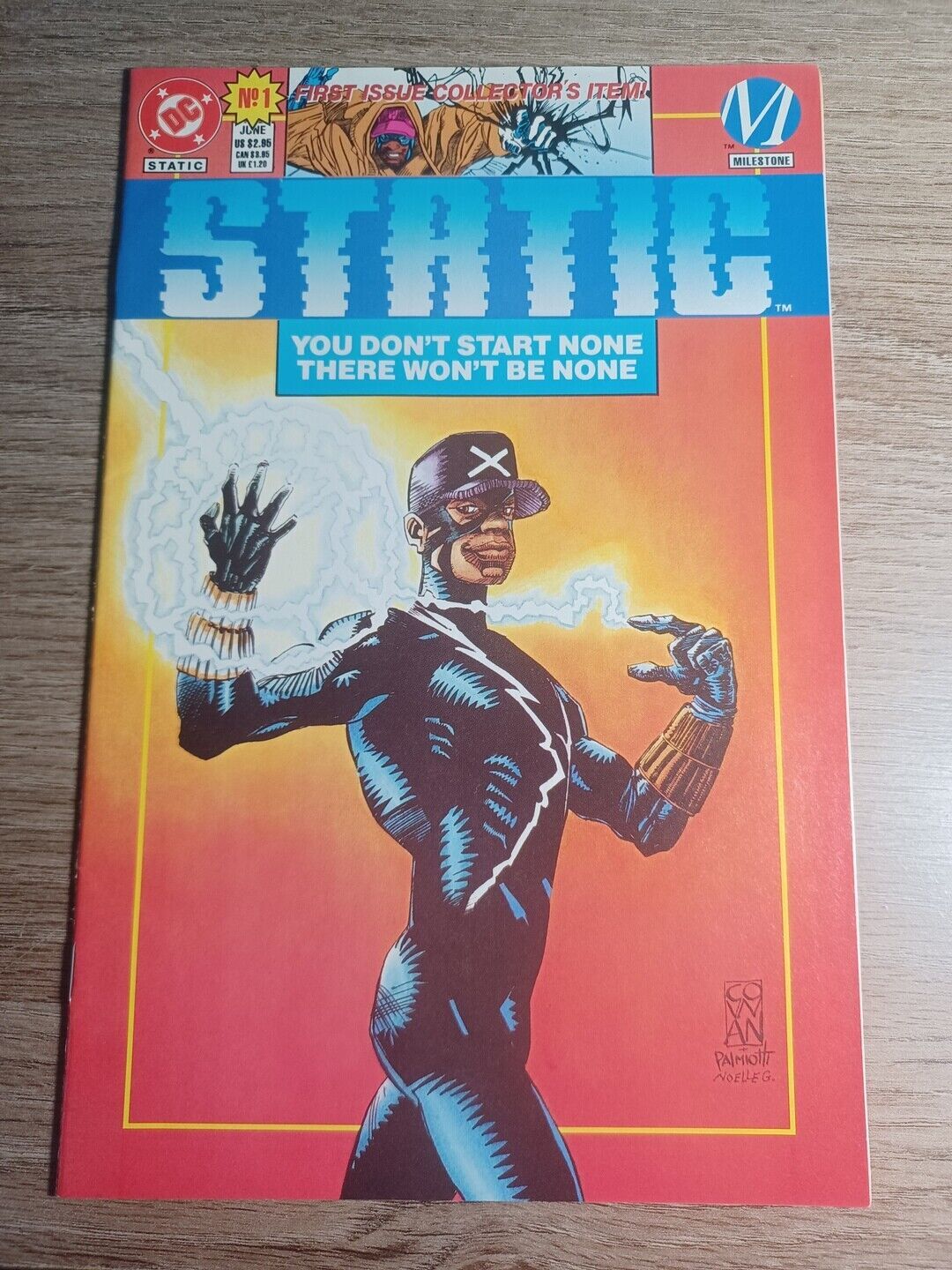 Static #1 VF 1st Static with Card and Poster DC Comics c213 | Comic ...