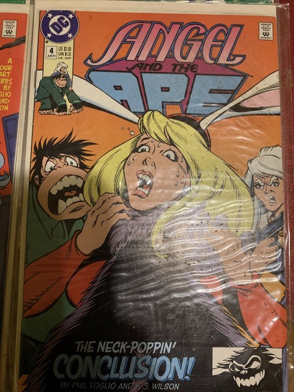 ANGEL AND THE APE #1-4 * DC Comic Lot * 4 Comics - 1 2 3 4 - 1991 Mini ...