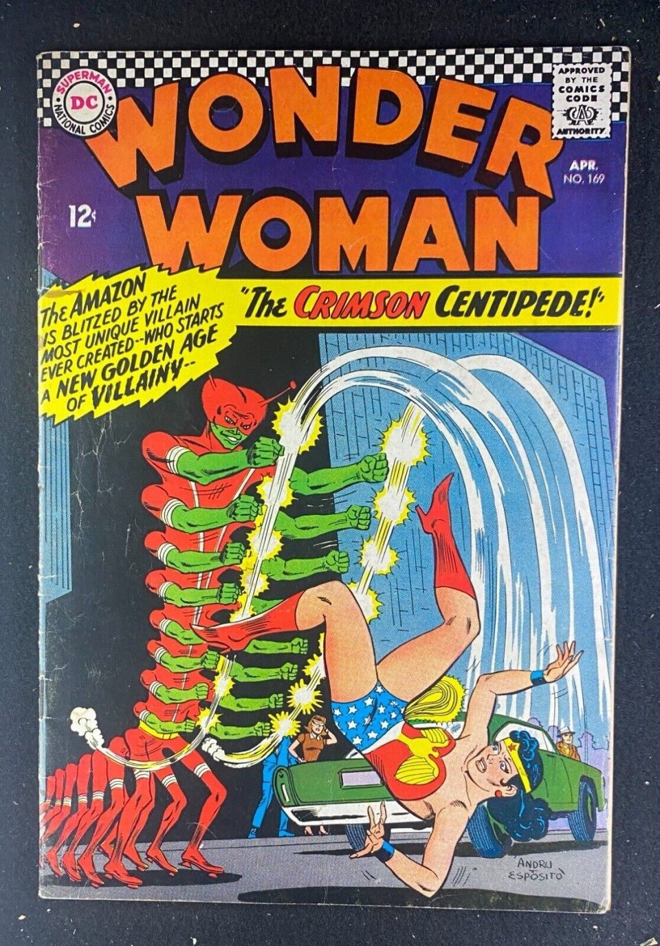 Wonder Woman (1942) #169 VG/FN (5.0) Ross Andru Cover/Art 1st Crimson ...