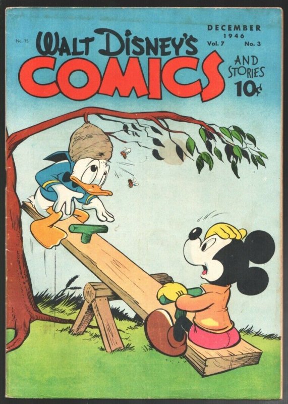 Walt Disney's Comics and Stories #75 1946-Dell-Donald Duck by Carl ...