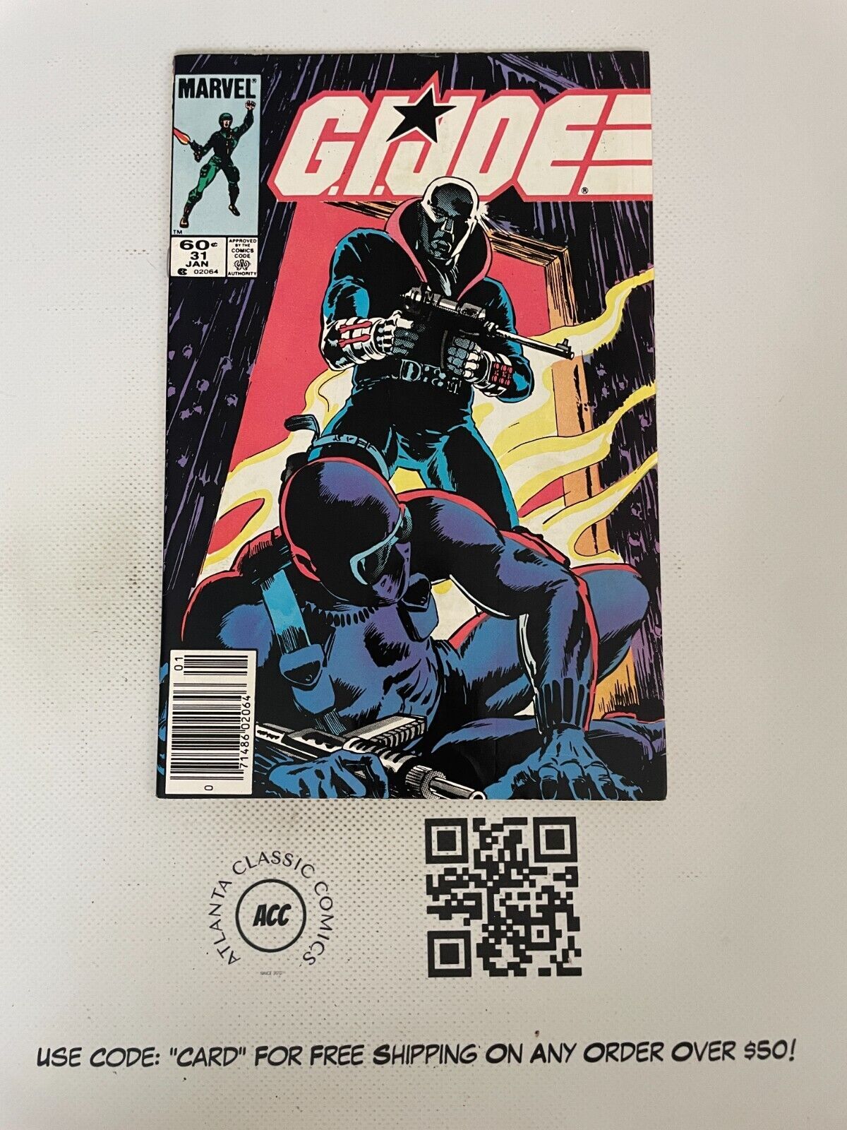 G.I. Joe # 31 NM- Marvel Comic Book Duke Snake Eyes Cobra Duke Shadow ...