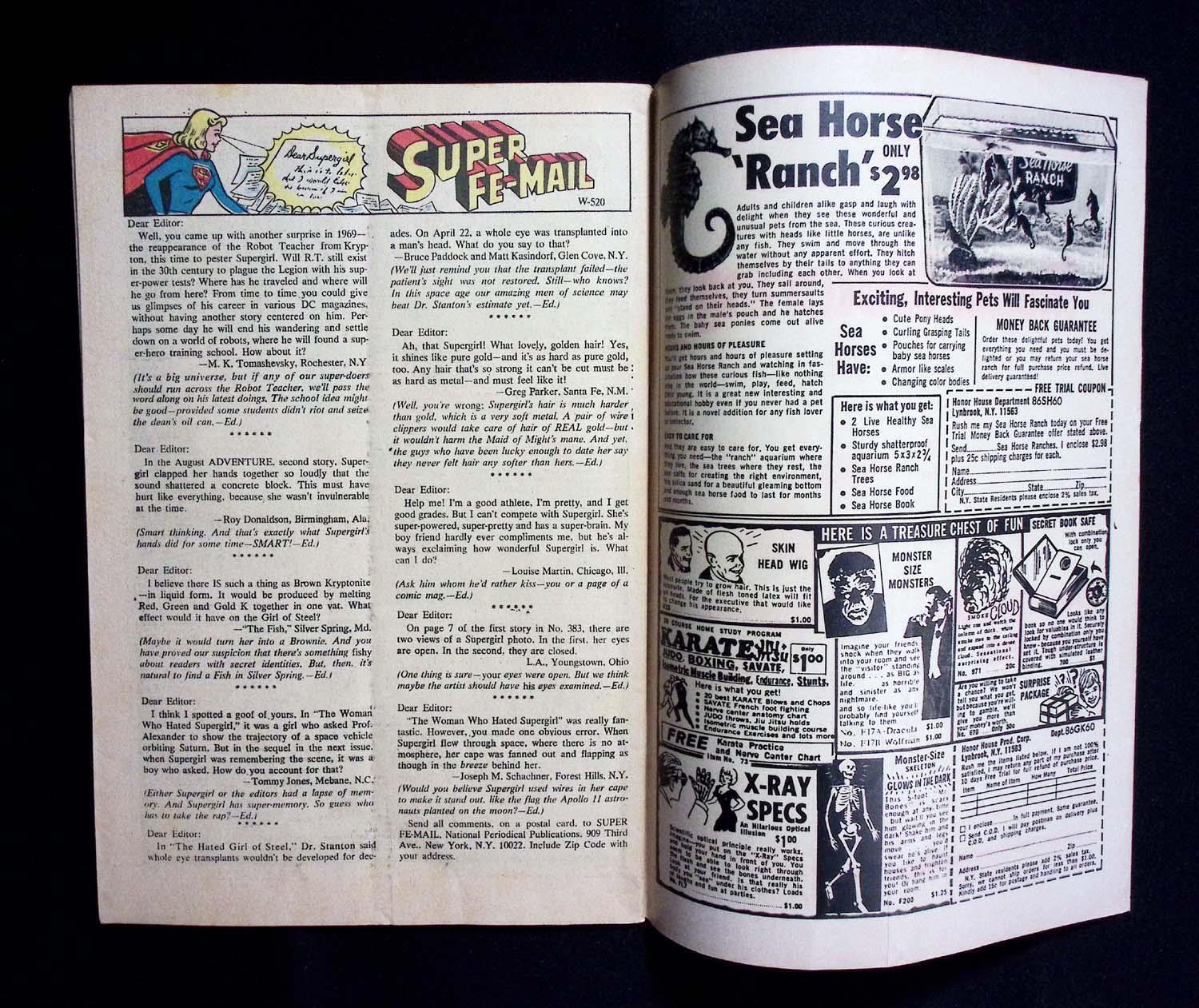 Adventure Comics #387 Dec 1969 Supergirl Wolf-Girl Superman Green K 15 ...