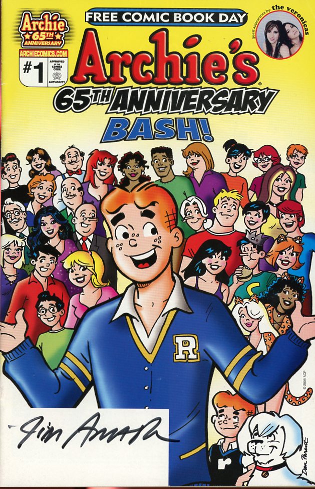 Archie's 65th Anniversary Bash FCBD Edition VF Signed By Jim Amash 2006 ...