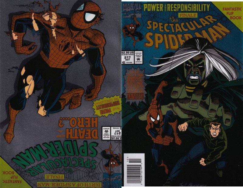 The Spectacular Spider-Man #217 Newsstand Foil Cover (1976-1998) Marvel ...
