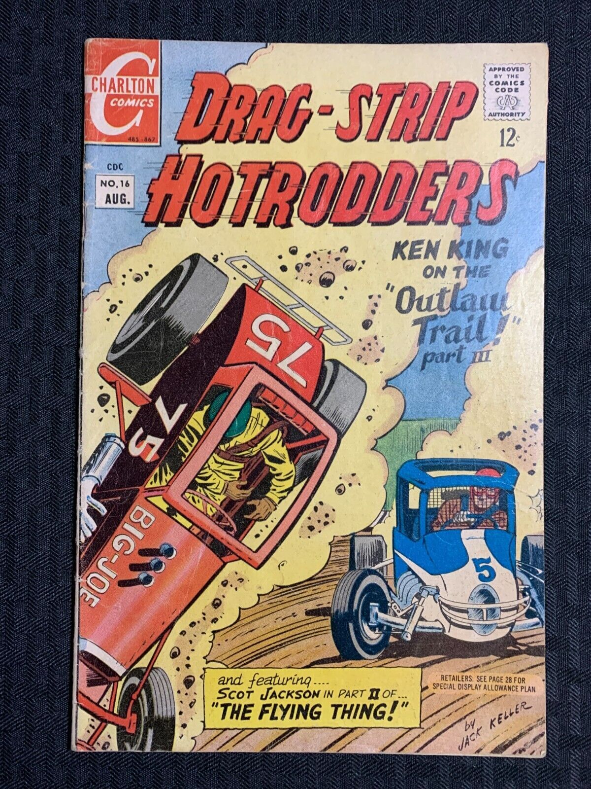 1967 DRAG-STRIP HOTRODDERS #16 VG 4.0 The Flying Thingy / Charlton ...