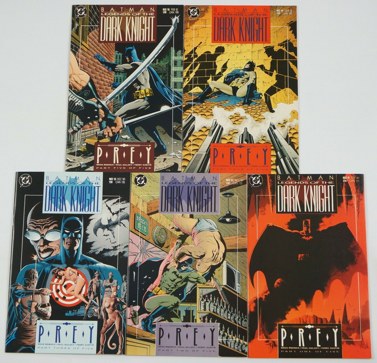 Batman: Prey #1-5 VF/NM complete story - doug moench - paul gulacy ...