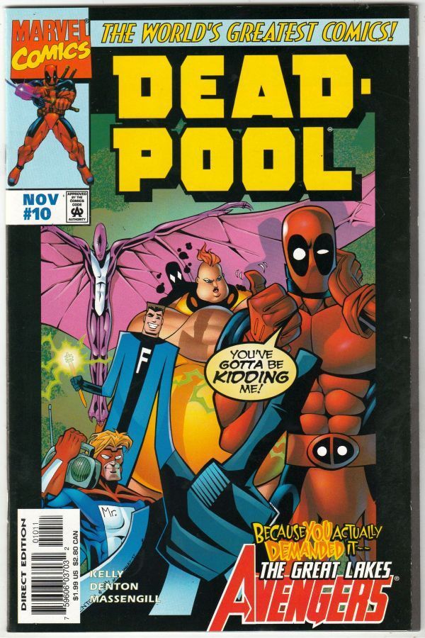 DEADPOOL #10 strict NM 9.4 High-Grade Appear - Great Lakes Avengers ...