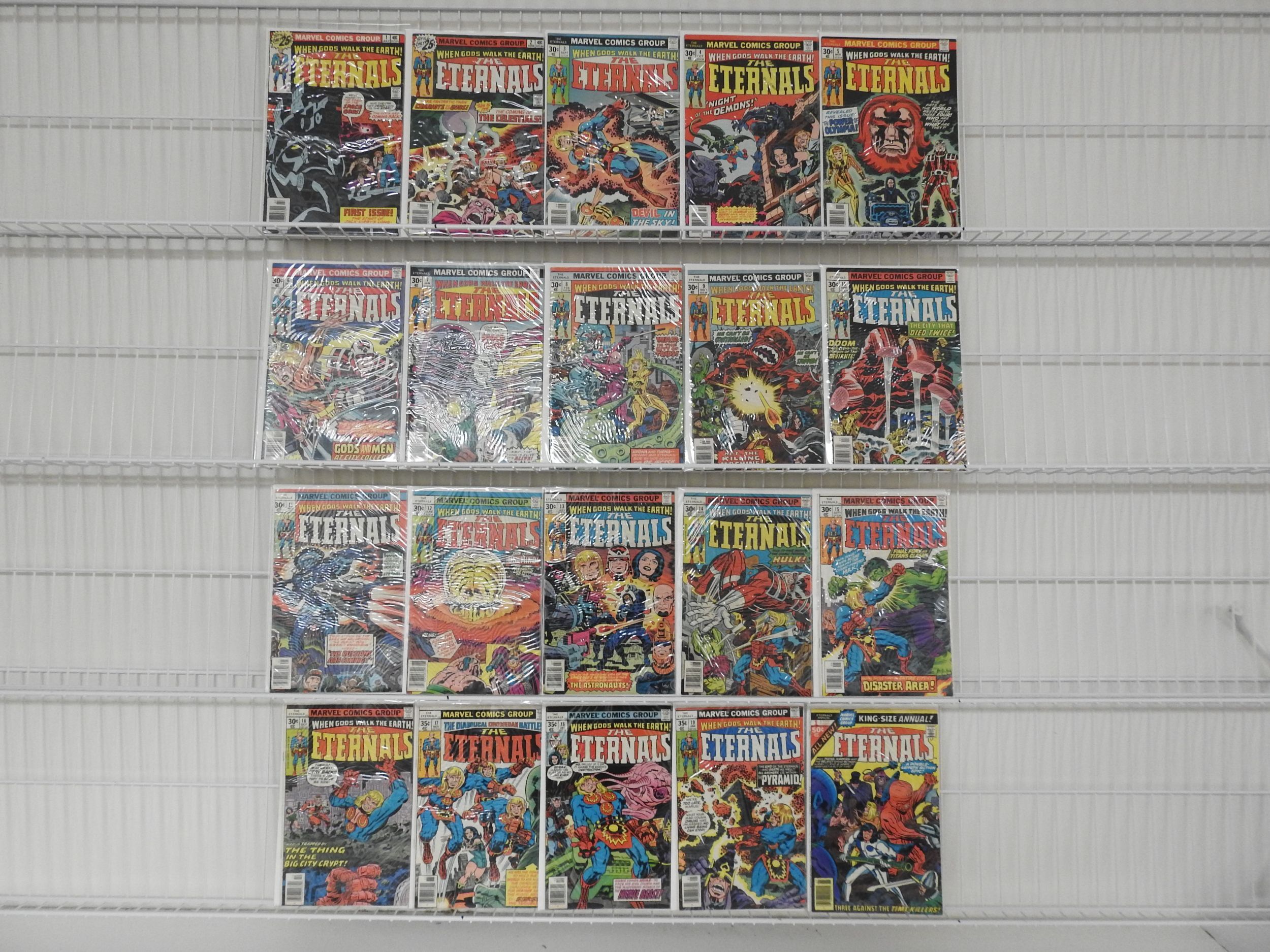 The Eternals #'s 1-19 & Annual #1 Complete Set!!! Avg VF Condition ...