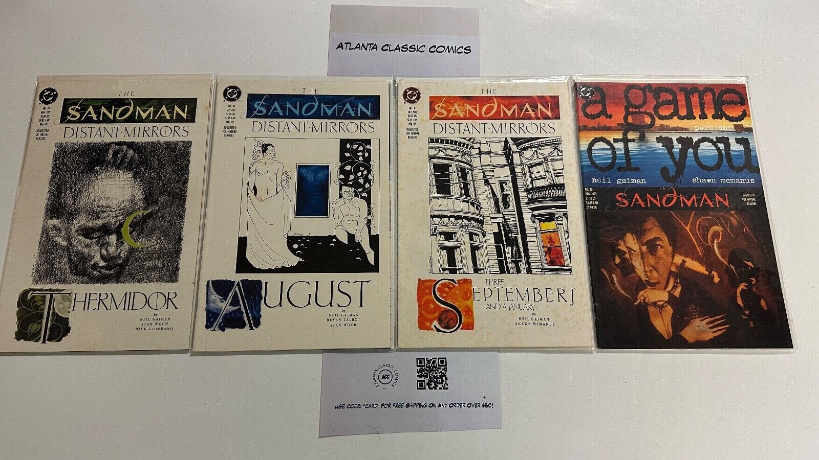 4 The Sandman DC Comics # 29 30 31 32 Gaiman Morpheus Hellblazer 5 CT7 ...