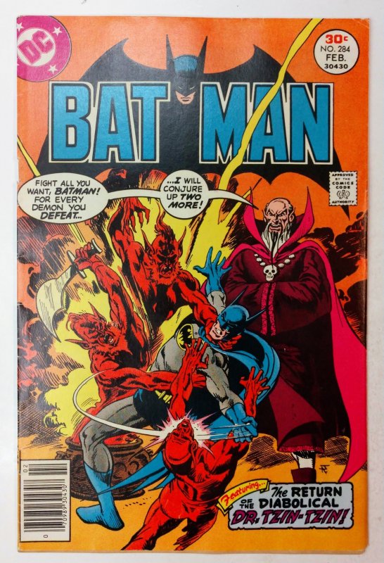 Batman #284 (6.5, 1977) 1st use of the iconic 'bullet' DC logo on a ...