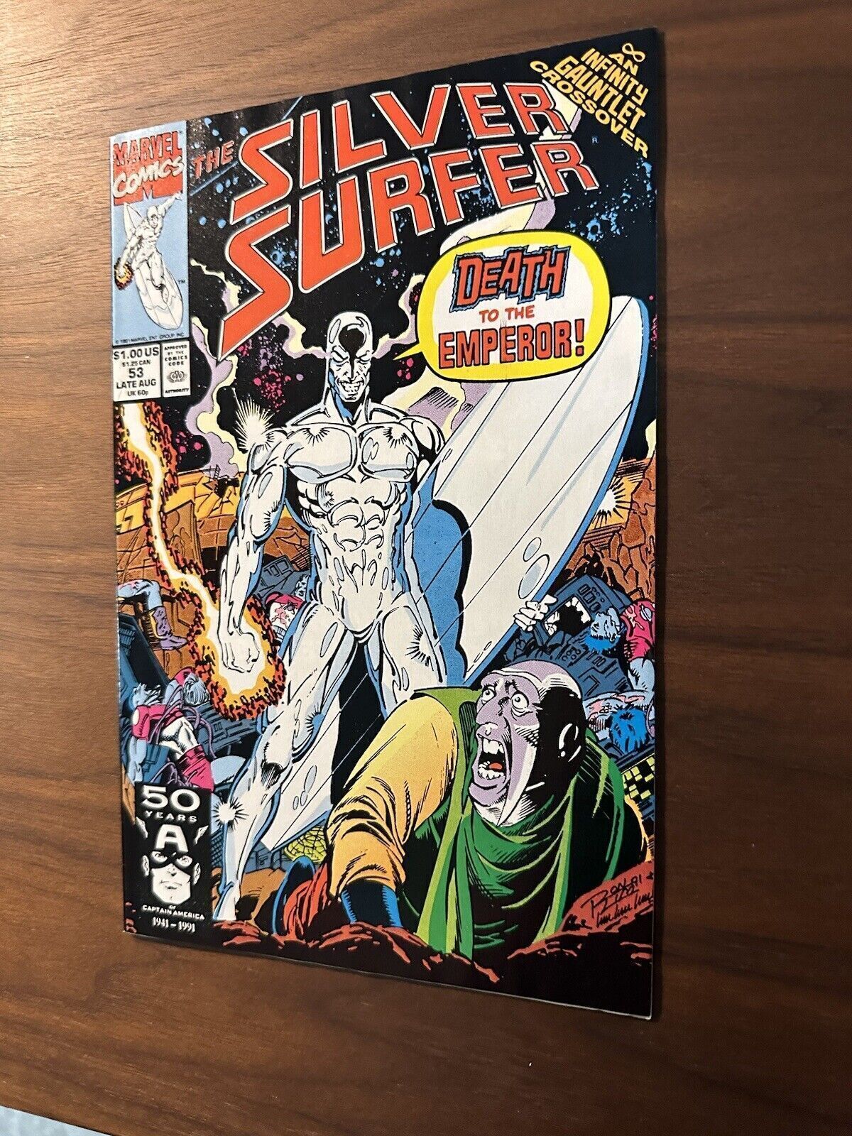 Silver Surfer #53 FN/VF 1st Appearance of Ael-Dan & Dar-Benn (Marvel ...