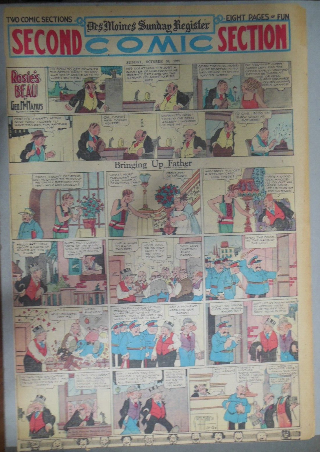 Bringing Up Father Sunday by George McManus from 10/30/1927 Full Page ...