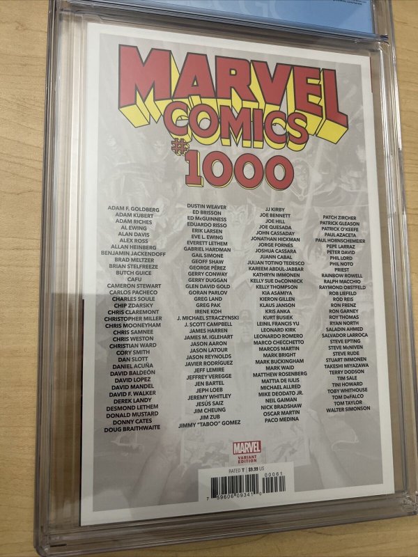 Marvel Comics #1000 CGC 9.8 Campbell | Comic Books - Modern Age, Marvel / HipComic