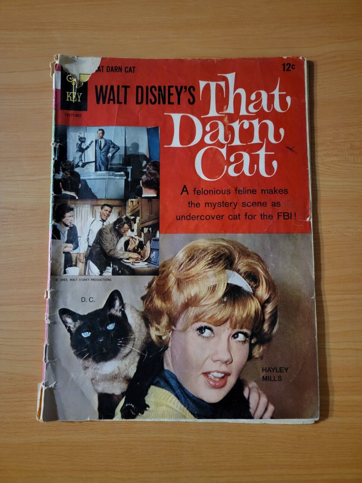 Walt Disney's That Darn Cat #1 One-Shot ~ GOOD GD ~ 1965 Gold Key ...