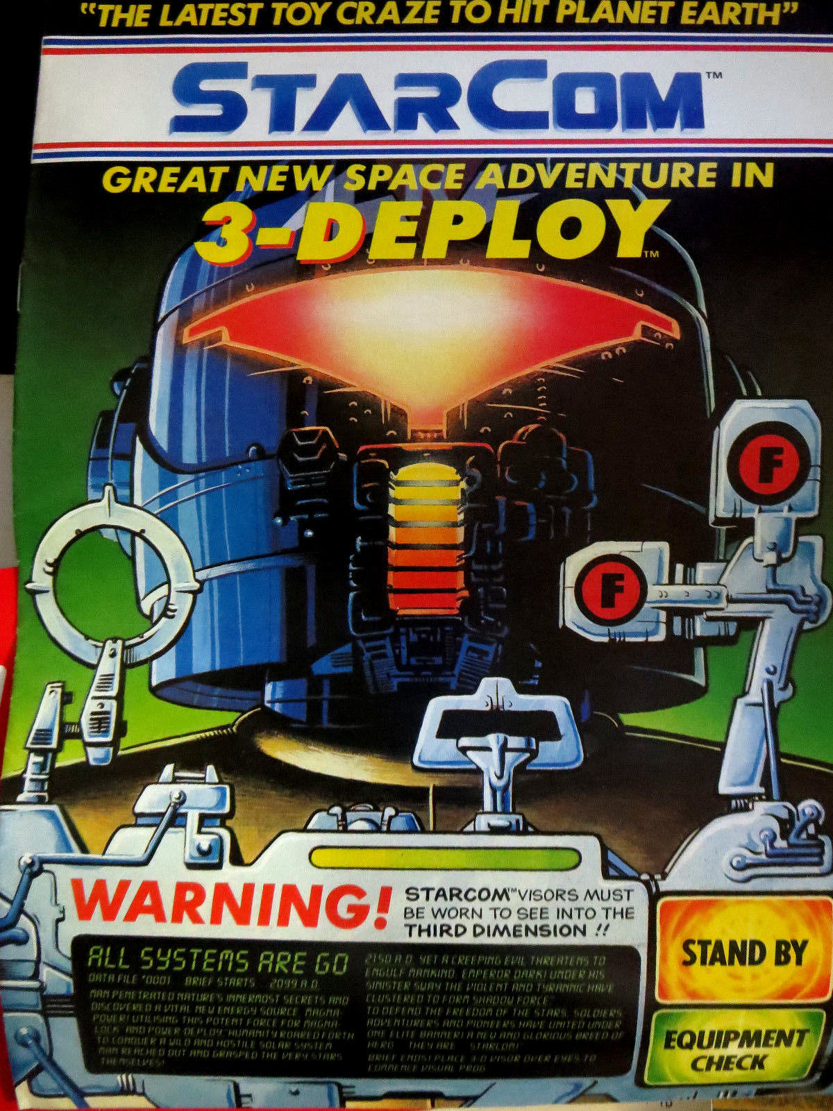 StarCom Great New Space Adventure in 3-Deploy GREAT 3-D comic Gary ...