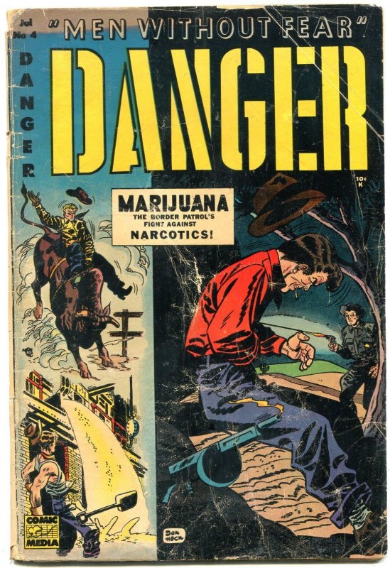 Danger #4 1953-Comic Media-Marijuana-Don Heck-Pete Morisi-G | Comic ...