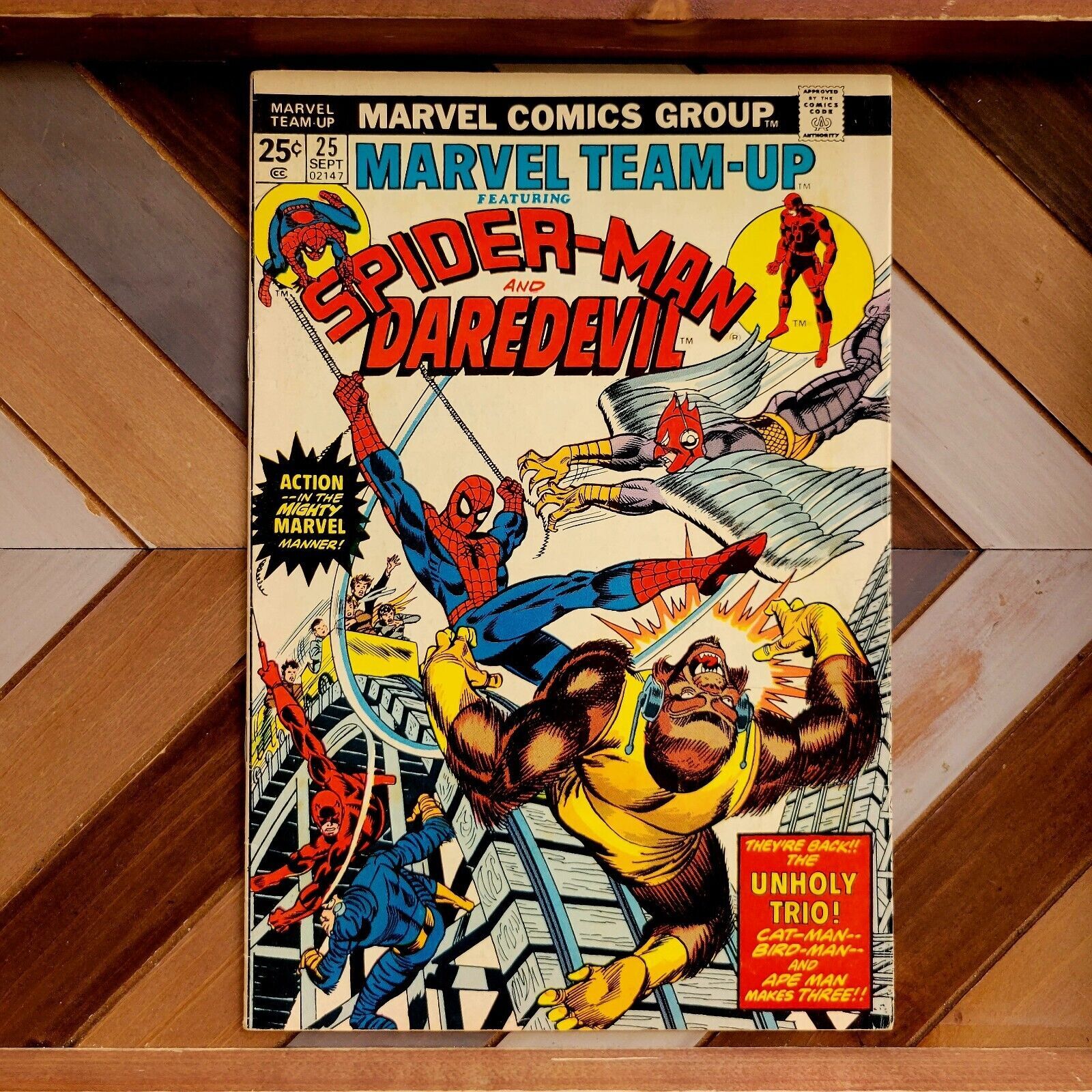 Marvel Team-Up #25 FN- (Marvel 1974) Spider-Man + Daredevil vs "The ...