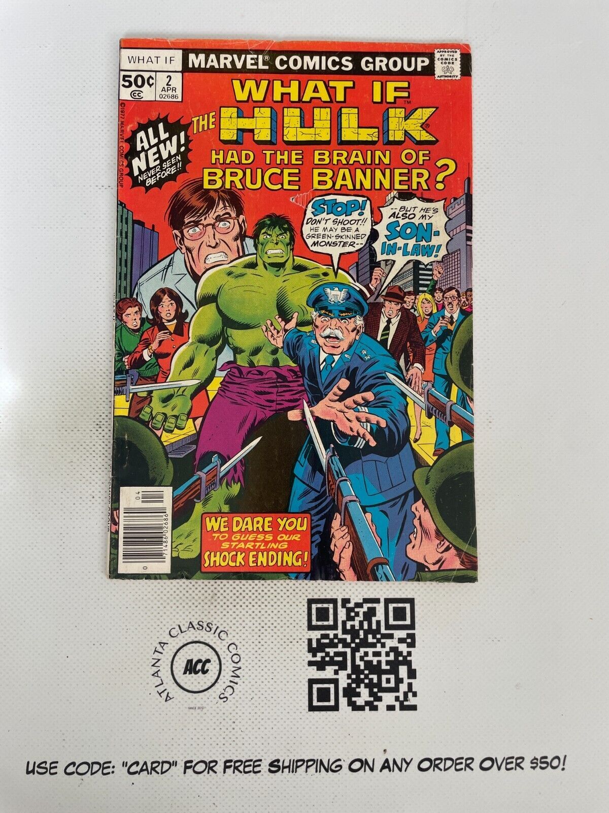 What If ? # 2 VG Marvel Comic Book Hulk Had Brain Of Bruce Banner ...
