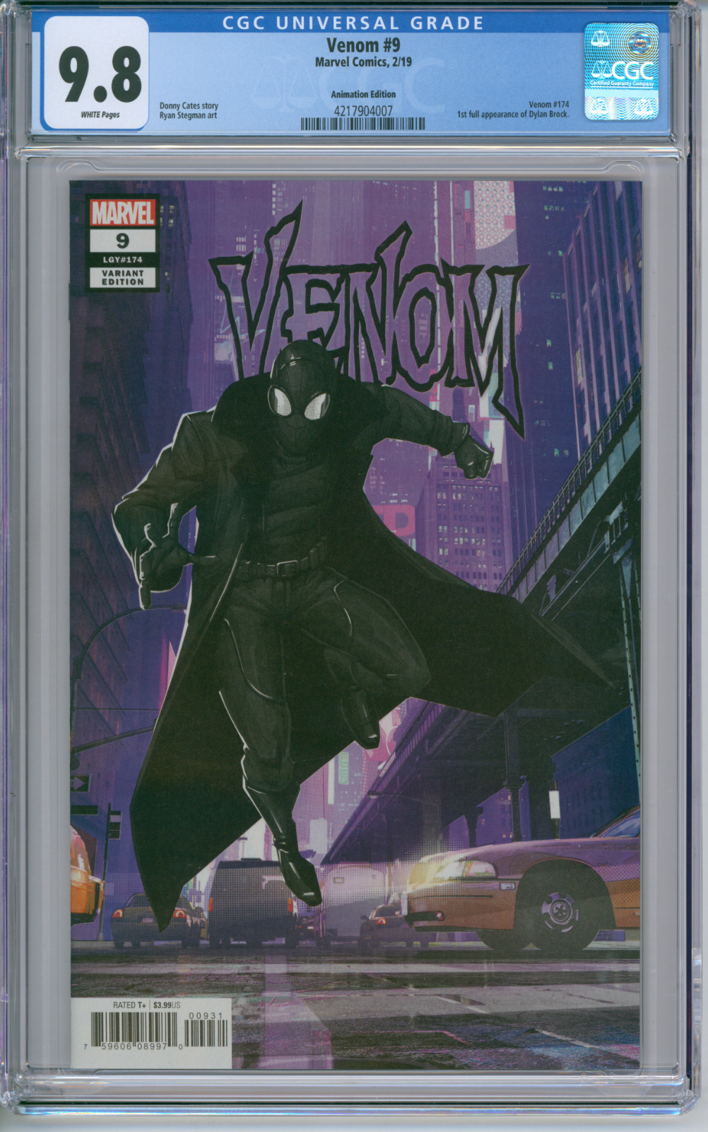 Venom #9 CGC 9.8 (LGY #174) 2019 1st Full Appearance Of Dylan Brock ...