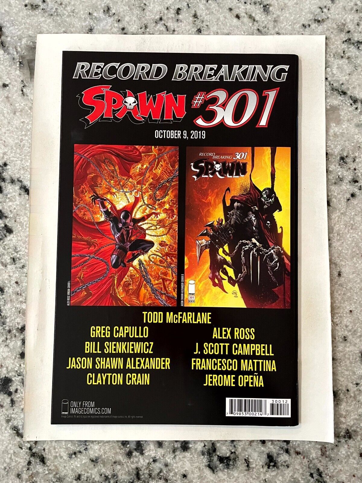 Spawn # 300 NM 2nd Print Image Comic Book Todd McFarlane Angela Clown 17 J874 | Comic Books ...