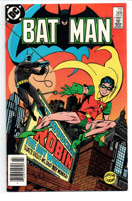 Batman #368 newsstand - 1st Jason Todd as Robin - KEY - 1984 - (-NM ...