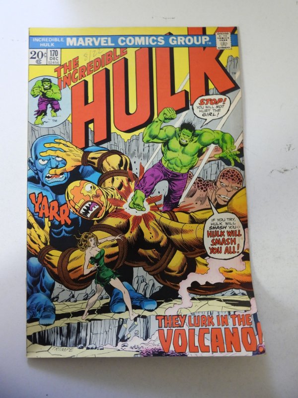 The incredible Hulk #170 (1973) VG Condition ink fc | Comic Books ...