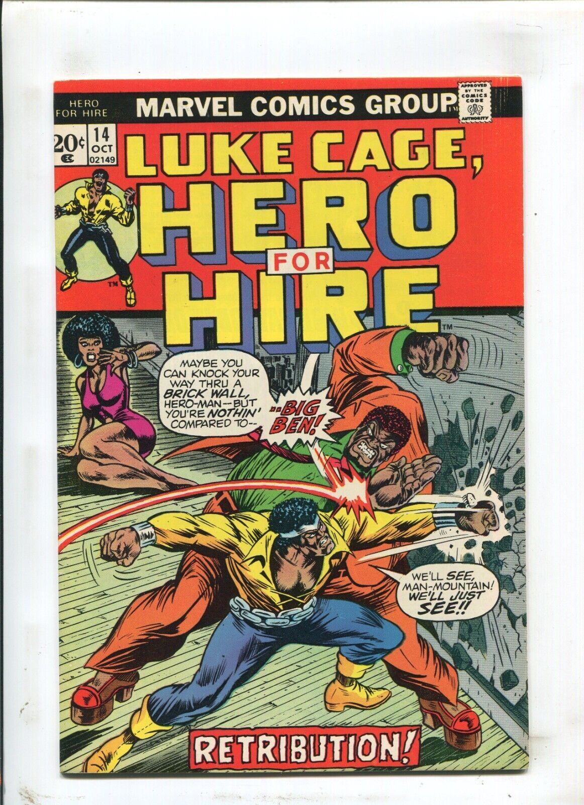 Hero for Hire #14 - Origin Retold / 1st Appearance of Big Ben Donovan ...