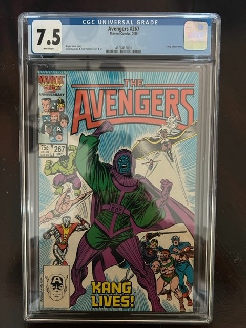 The Avengers #267 Direct Edition (1986) - CGC 7.5 - Kang The Conqueror ...