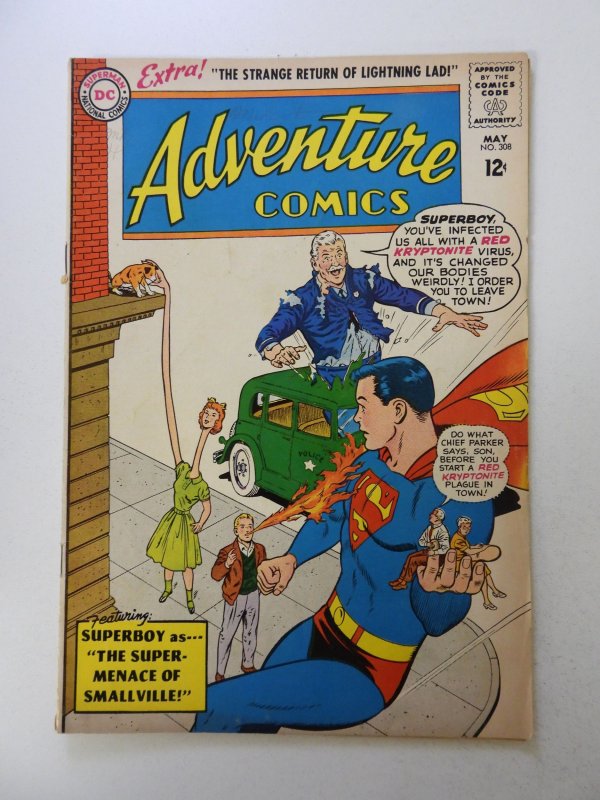 Adventure Comics #308 (1963) FN- condition "name written on front cover ...