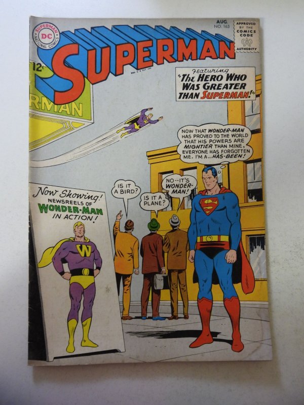 Superman #163 (1963) VG Condition moisture stains | Comic Books ...