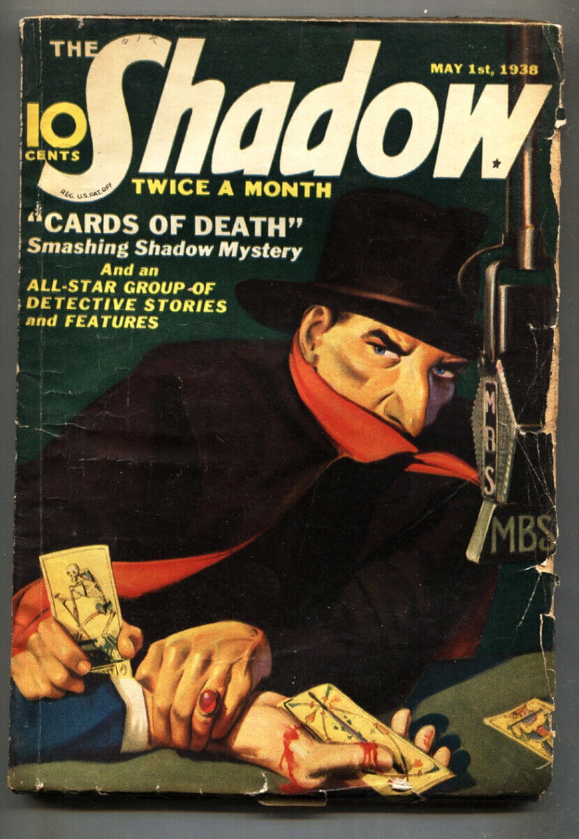 The Shadow Pulp May 1 1938- Cards of Death- Maxwell Grant G+ | Comic ...