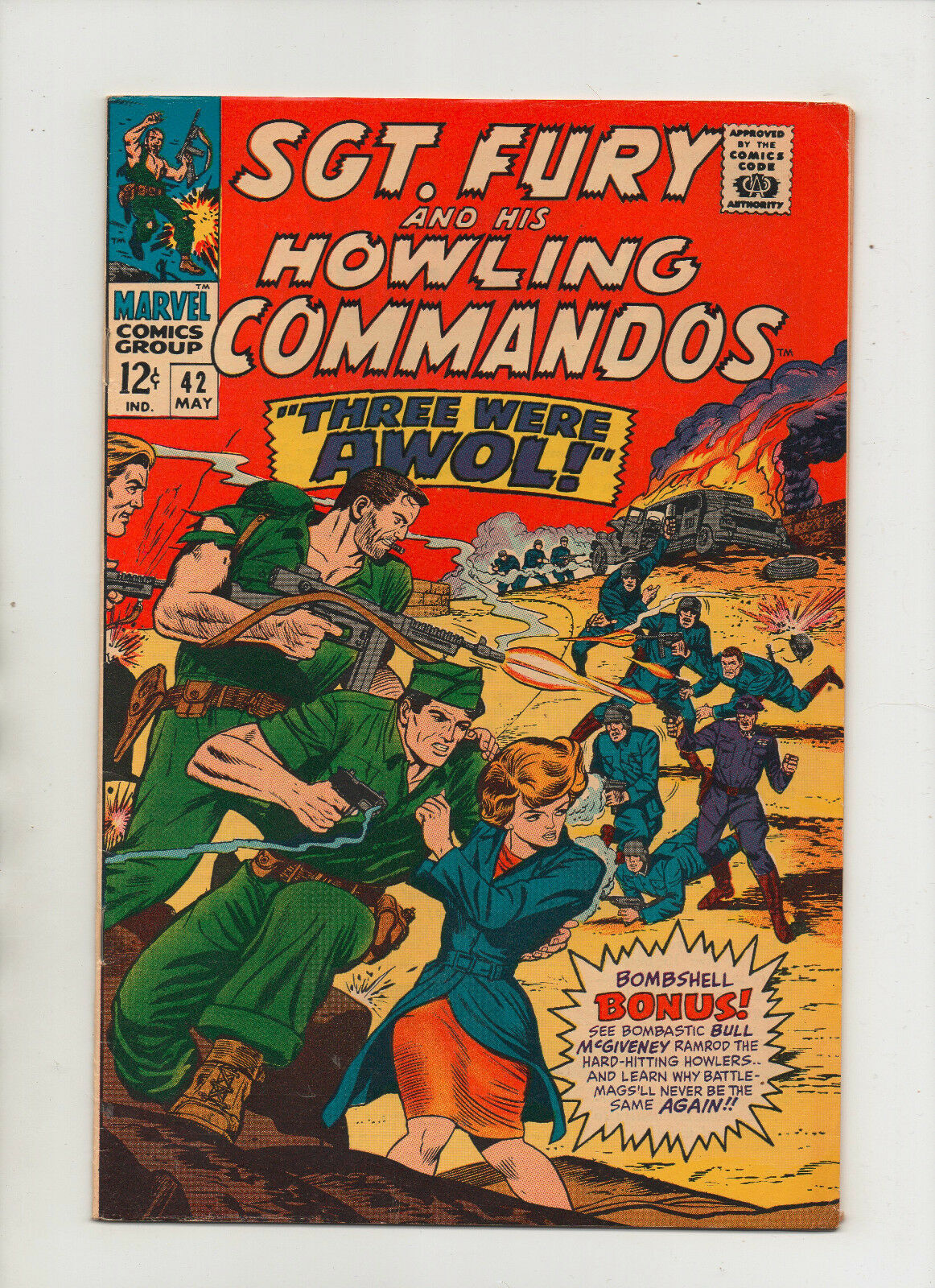 Sgt Fury & His Howling Commandos #42 - Three Were AWOL! - (Grade 7.5 ...