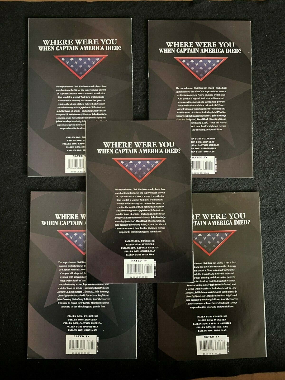 Fallen Son: Death of Captain America FULL series 1-5 of Michael Turner ...