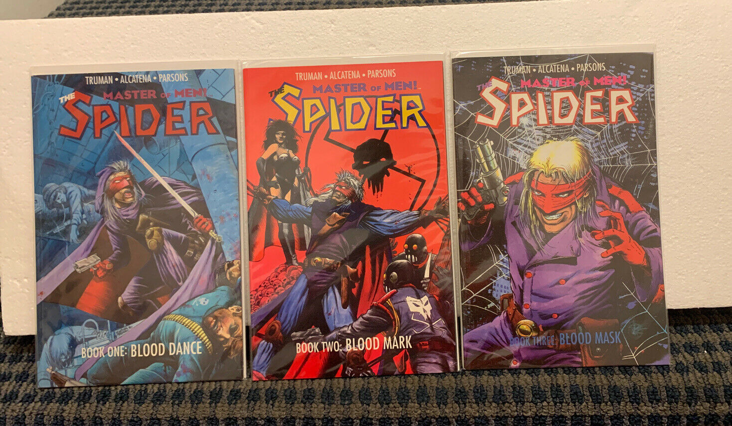 1991 MASTER OF MEN “The Spider” Comics (Lot of 3) Modern, ECLIPSE #1-2 ...