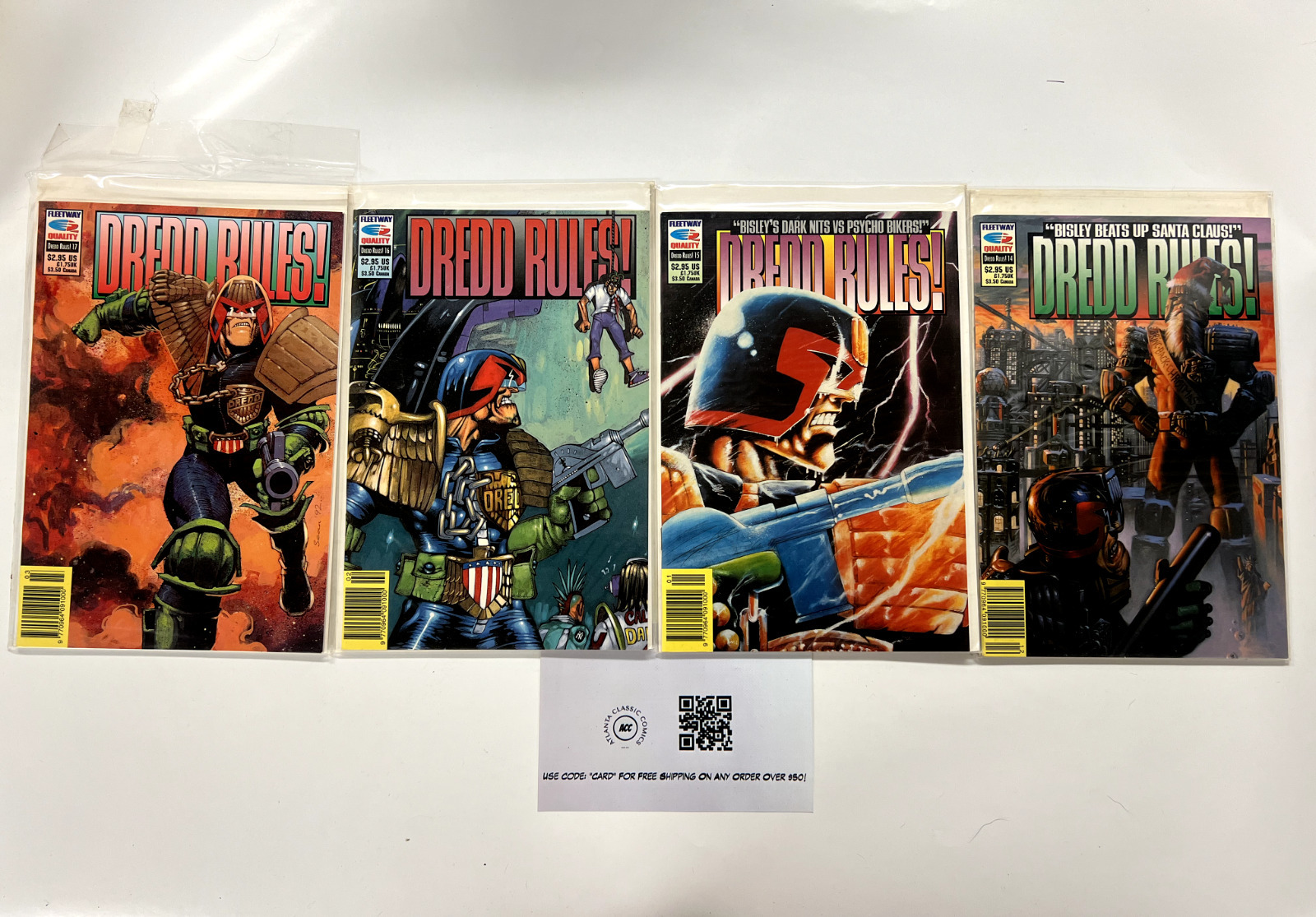 4 Dredd Rules Fleetway Quality Comic Books # 14 15 16 17 96 JS18 | Comic Books - Modern Age ...