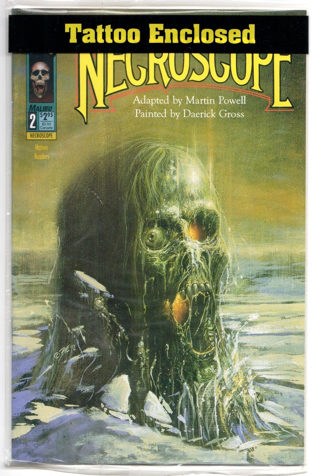 Necroscope #2 - Martin Powell Polybagged / Tattoo Enclosed (Malibu ...