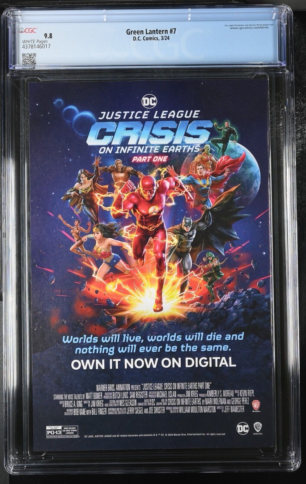 Green Lantern #7 CGC 9.8 Origin of Sinson Edwin Galmon Cover A DC 2024 ...