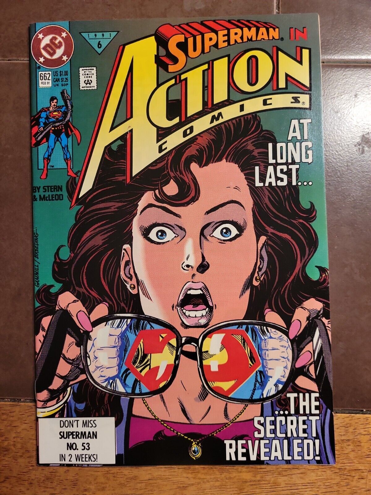 Action Comics #662 High Grade 9.4 NM 1991 Clark Reveals to Lois He's ...