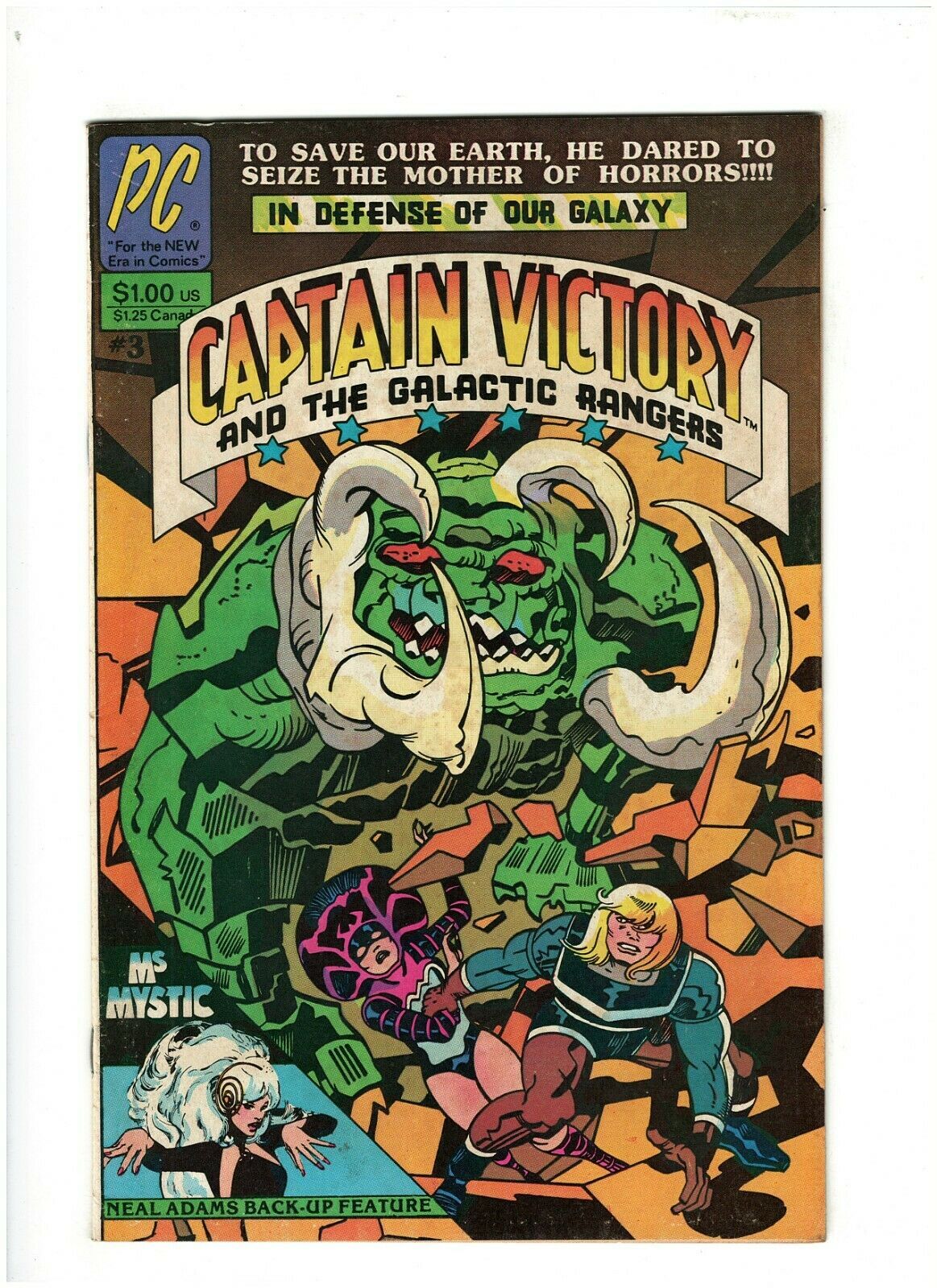 Captain Victory and the Galactic Rangers #3 FN/VF 7.0 Pacific 1981 Jack ...