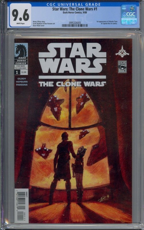 Star Wars the Clone Wars #1 CGC 9.6 1st Ahsoka Tano Captain REX | Comic ...