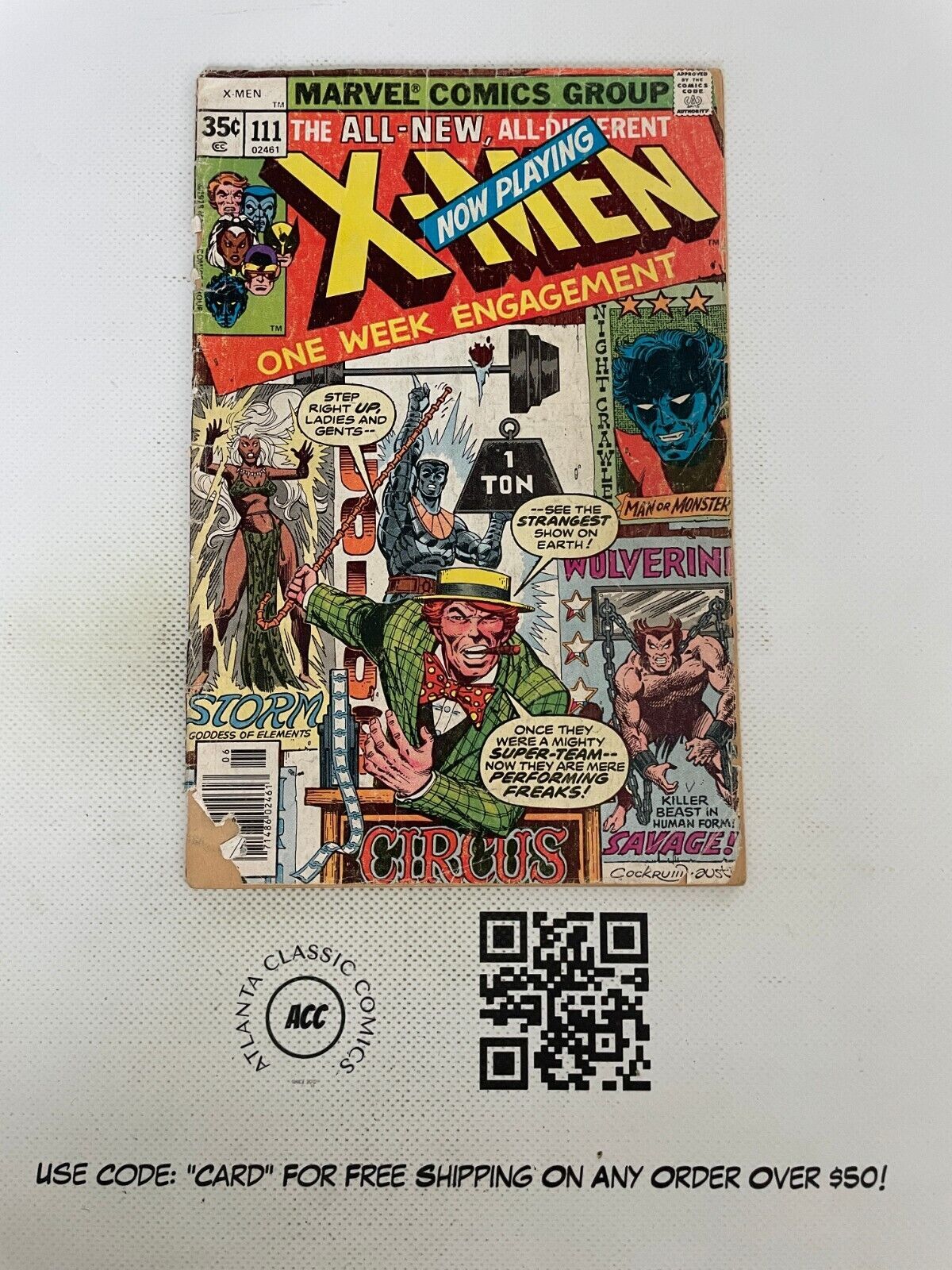 The Uncanny X-Men # 111 VG- Marvel Comic Book Cyclops Wolverine Storm 1 ...
