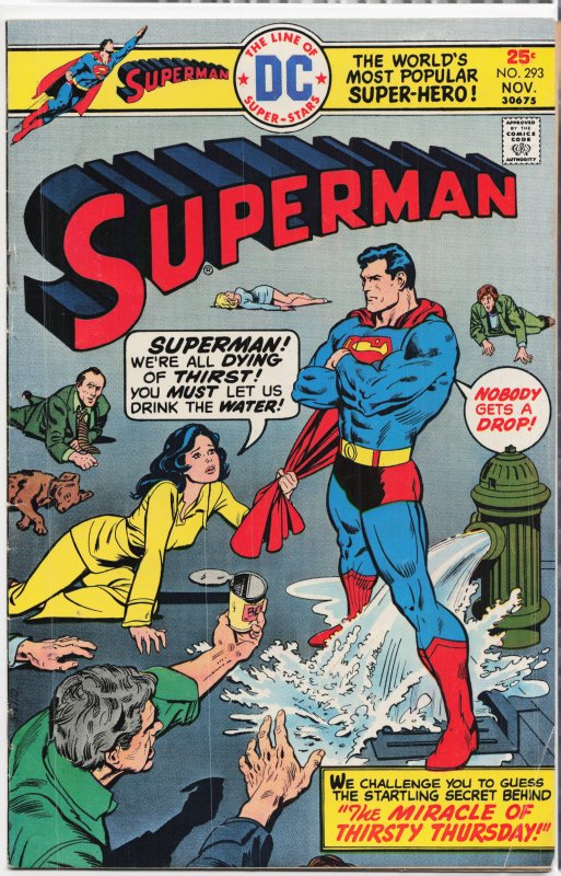 Superman #293 (1975) Superman | Comic Books - Bronze Age, DC Comics ...