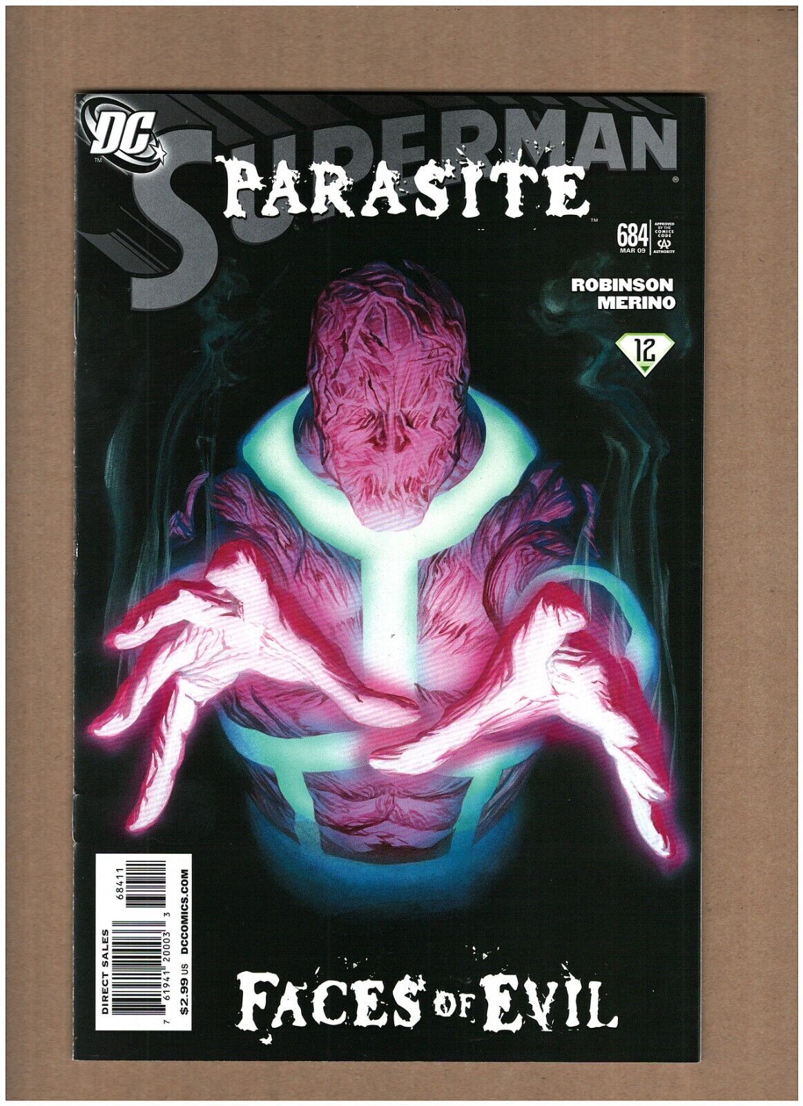 Superman #684 DC Comics 2009 Alex Ross Faces of Evil Parasite NM- 9.2 ...