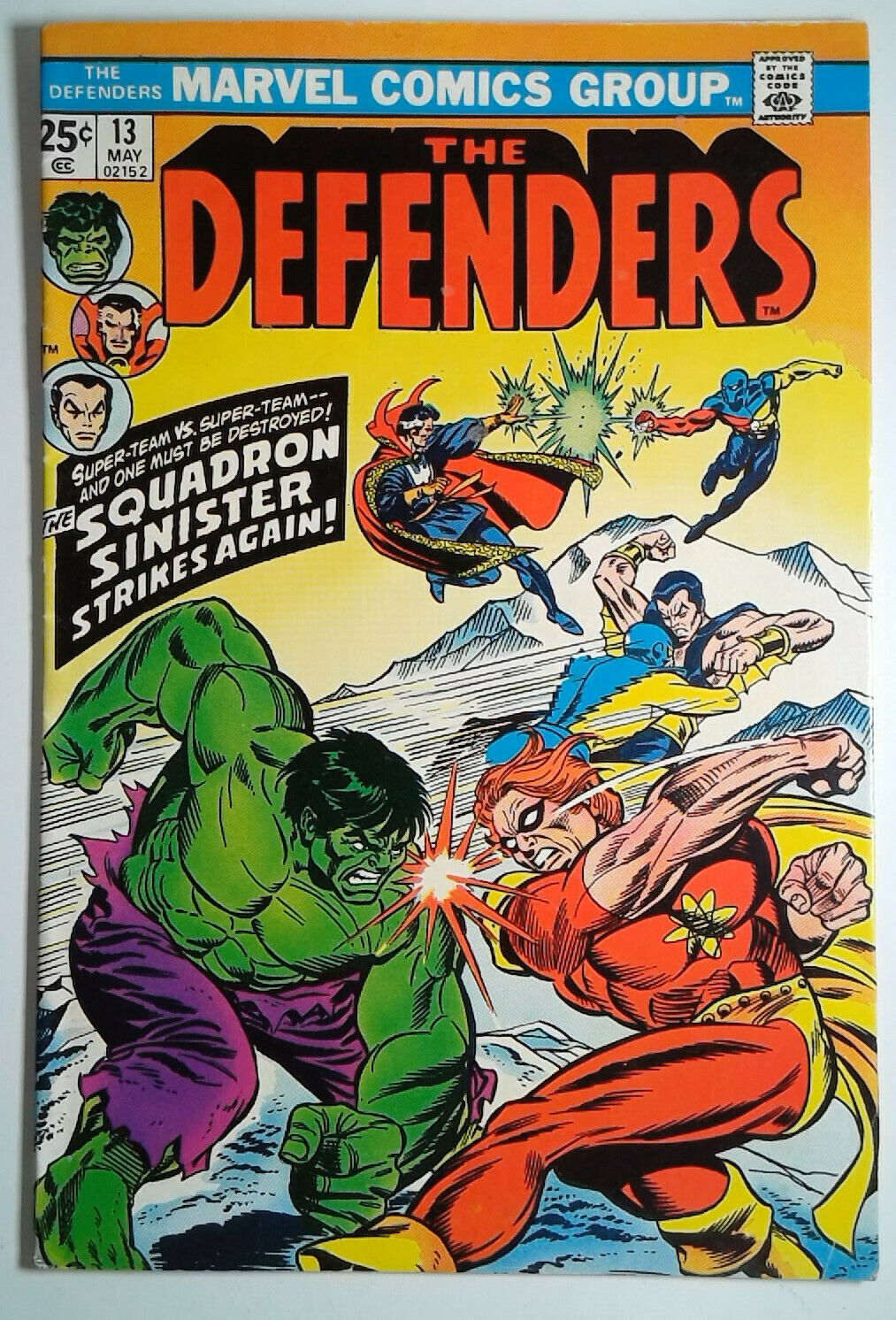 The Defenders #13 (1974) Marvel 6.5 FN+ Comic Book | Comic Books ...