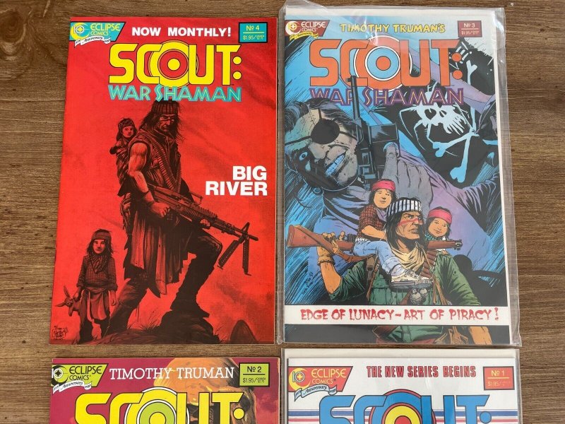 Lot Of 4 Scout War Shaman Eclipse Comic Books # 1 2 3 4 Timothy Truman Ser. J934 | Comic Books ...