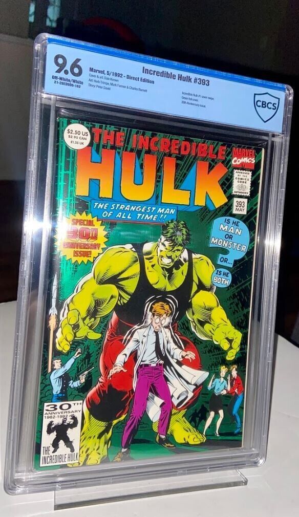 Incredible Hulk #393 - Key & Origin of the Hulk retold! CBCS 9.6 -Brand ...