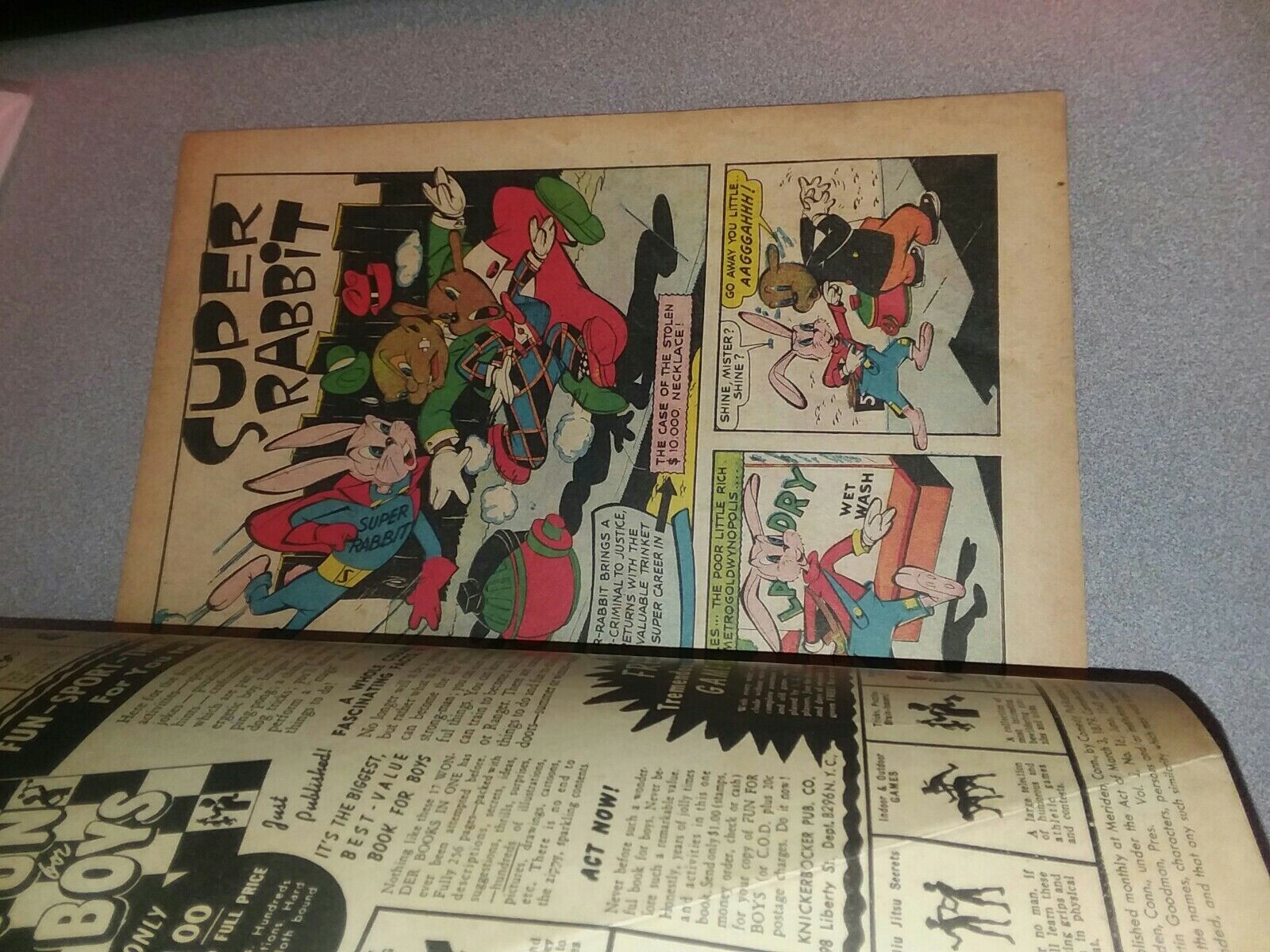 Comedy Comics 16 Timely Comics 1943 Golden Age funny animal super ...